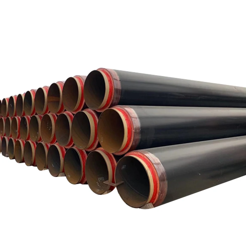 Pre-insulated Steel Pipe Polyurethane Foam Insulation And Hdpe Casing ...