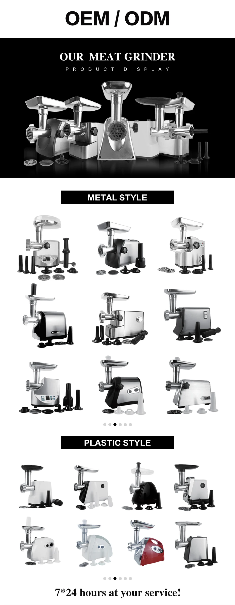 Hot Sale Household 500w Plastic Small Multifunctional Electric Meat ...