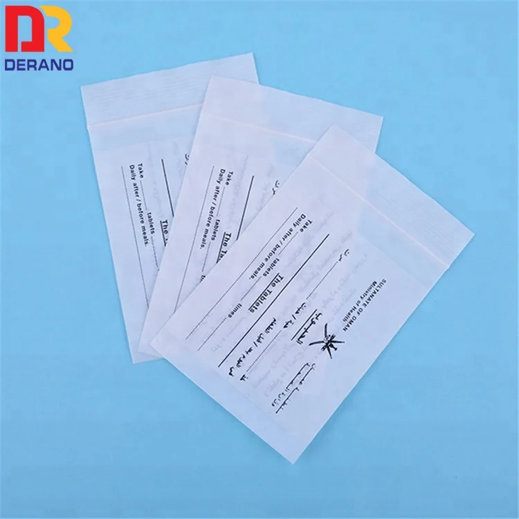 Medical Grade Resealable PE Medicine Envelope - Secure & Customizable