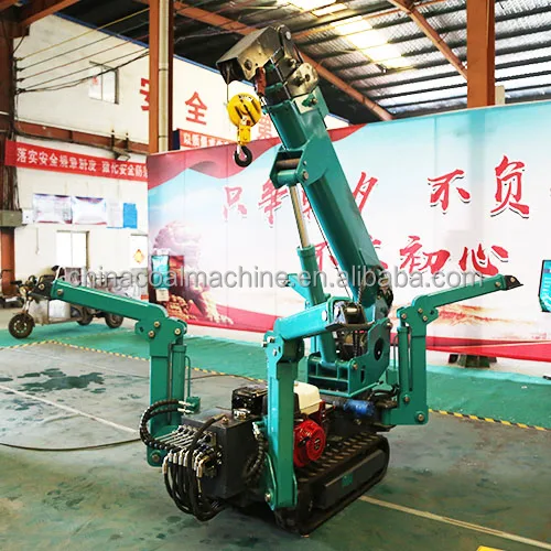 Heavy Duty Mini Spider Crawler Crane Elevator Hoist Glass Curtain Wall ...