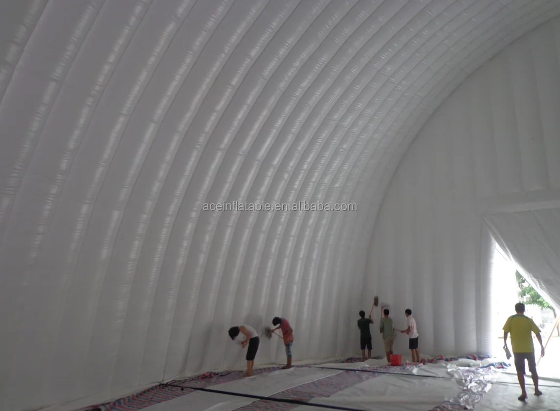 Customized Giant air Tight Building Structure Inflatable Warehouse Tent ...