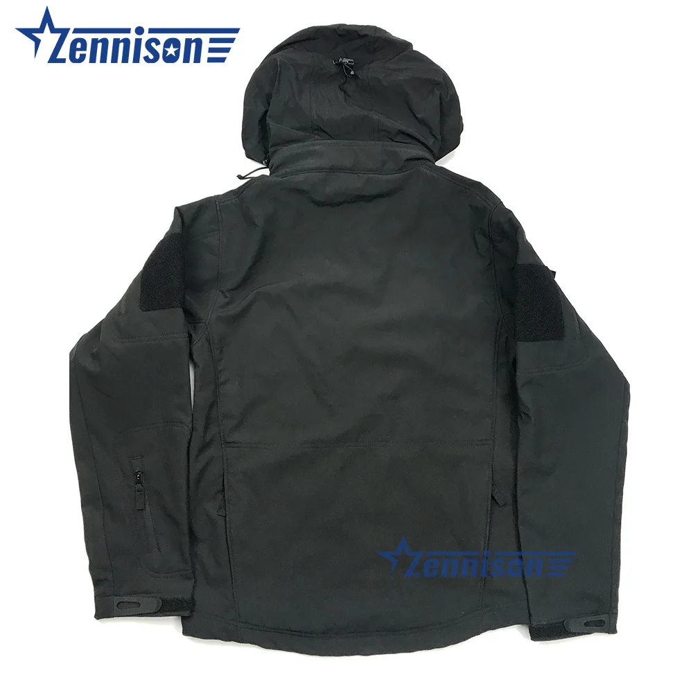 Outdoor Hiking Waterproof Soft Shell Jacket Tactical Rip Stop Hooded ...