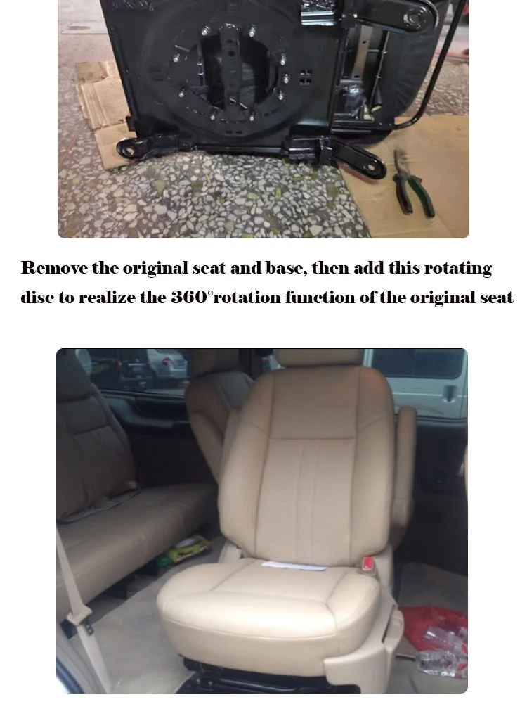 360 Degree Seat Swivel Turntable for RV SUV MPV Access