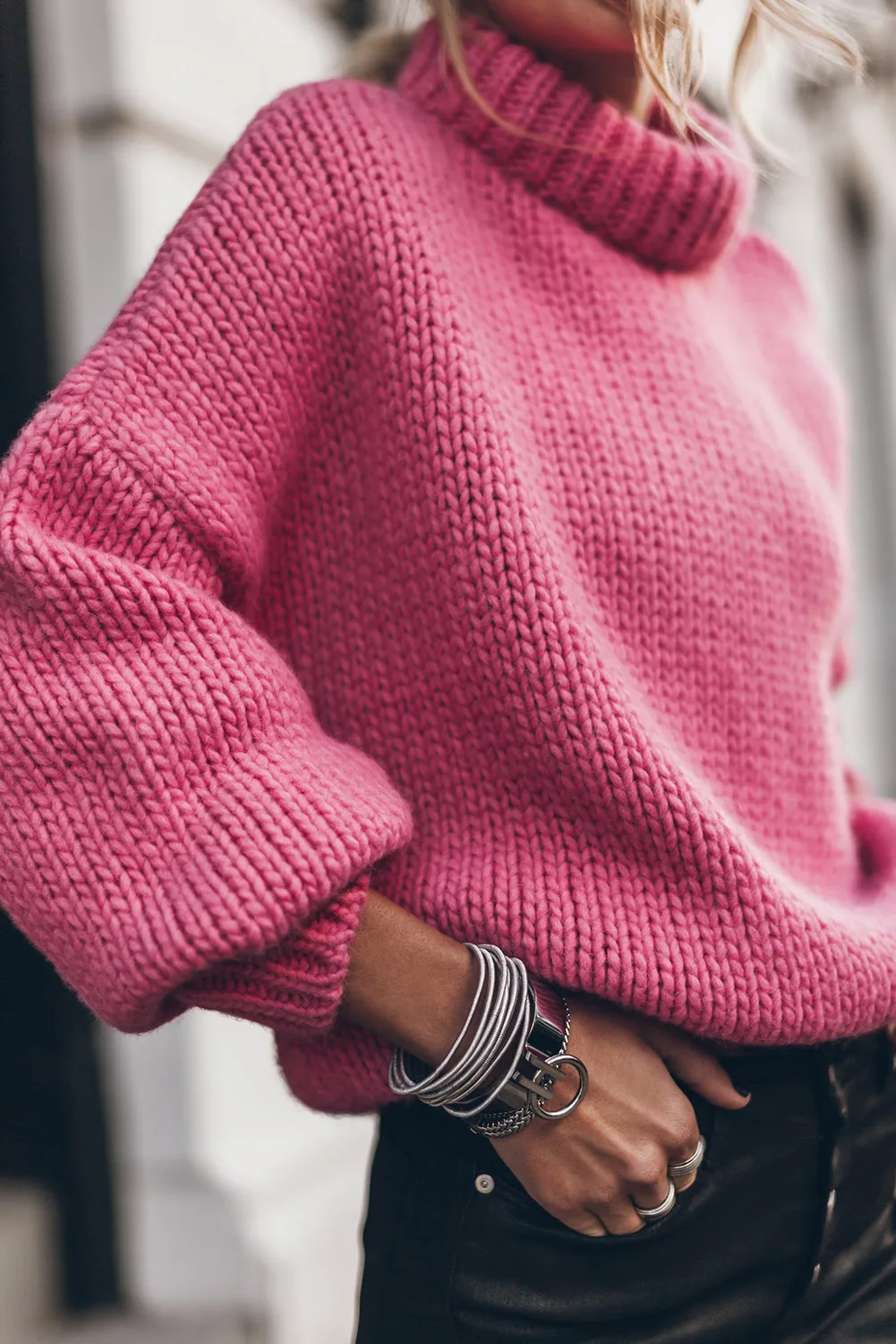 Dear-lover Oem Odm Custom Embroidered Logo Winter Knitted High Neck ...