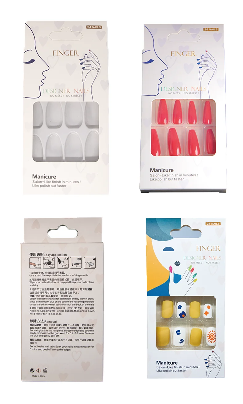 False Nail Packaging Box Custom/packaging Box For Artifaical Nails ...