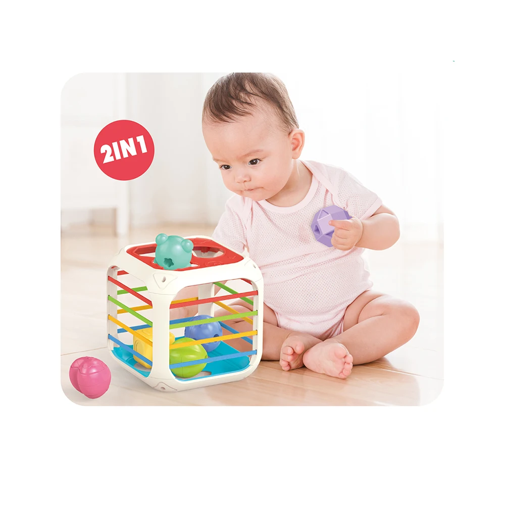 Sensory Learning Baby Sorting Cube Montessory Educational Activity ...