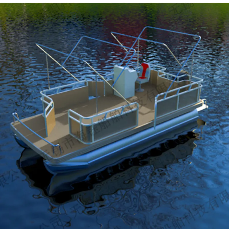 Simple Aluminum Pontoon for Fishing - Durable & Lightweight