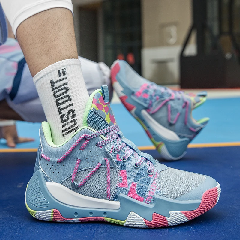 Basketball Shoes - Custom OEM Supported Anti-Slip Lightweight Men's Shoes