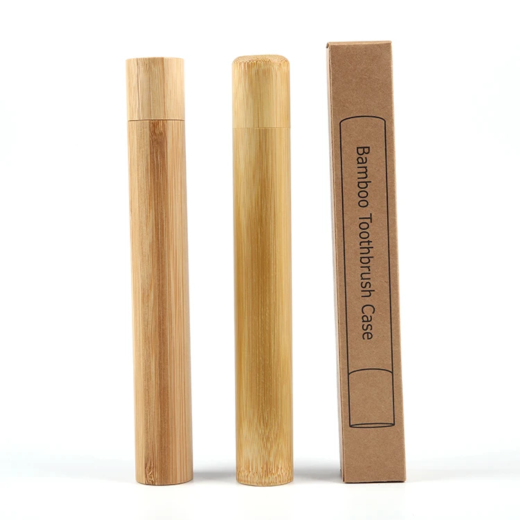 Eco-friendly Natural Bamboo Tubes Packaging Adult Kids Bathroom Travel ...