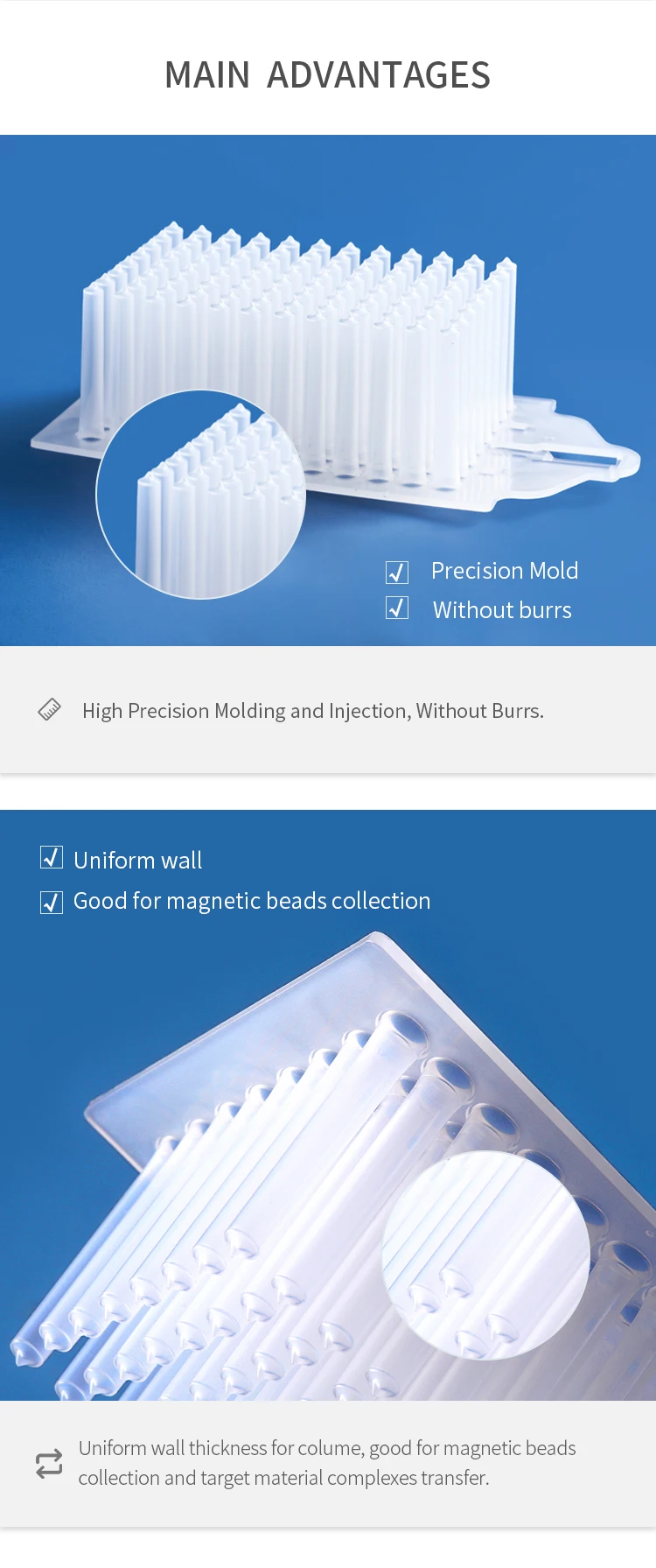 Dna&rna Free 96 Well Strip Tips Comb For Kingfisher - Buy Kingfisher ...