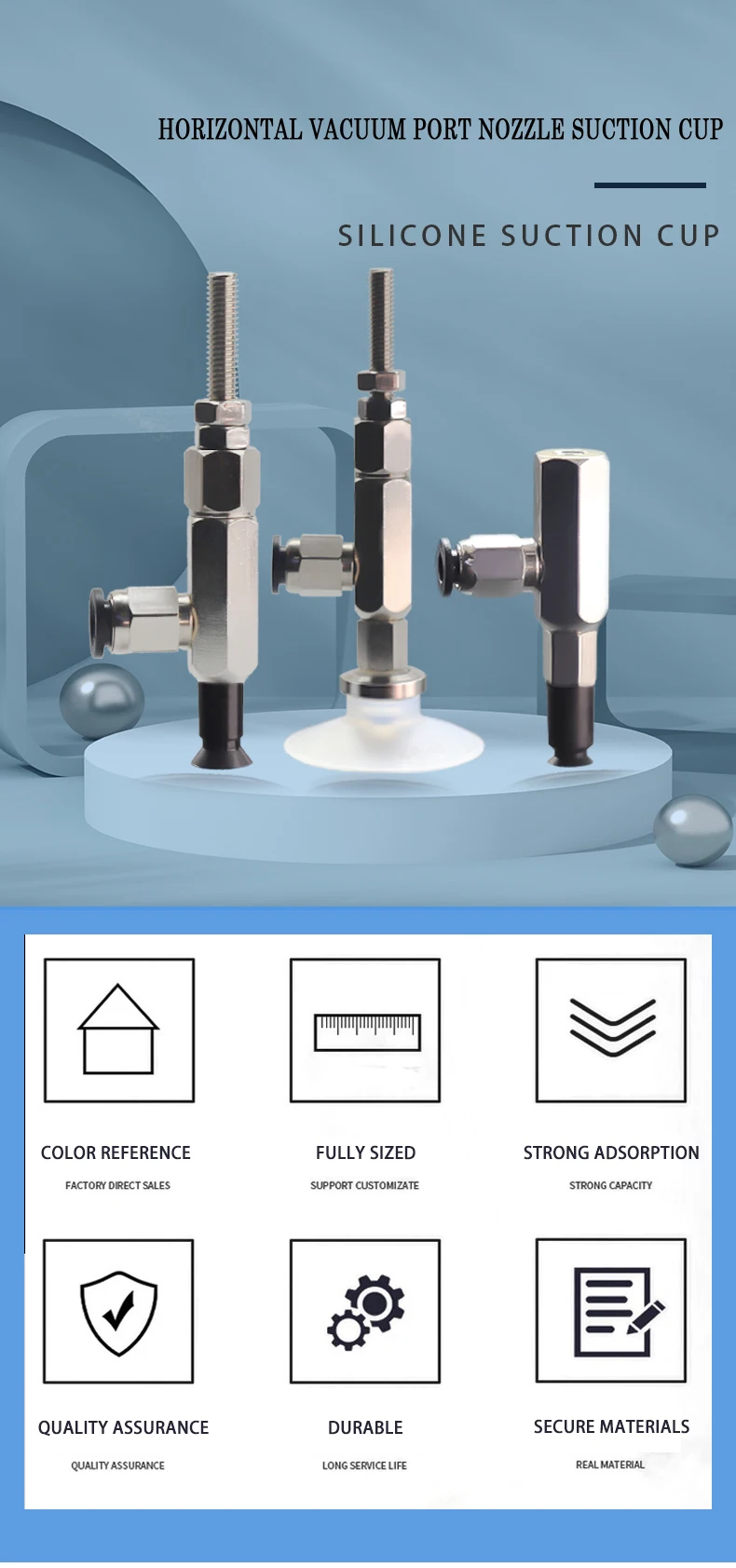 Rubber Stocks Pneumatic Fitting Connector Silicone Suction Cup Silicon ...