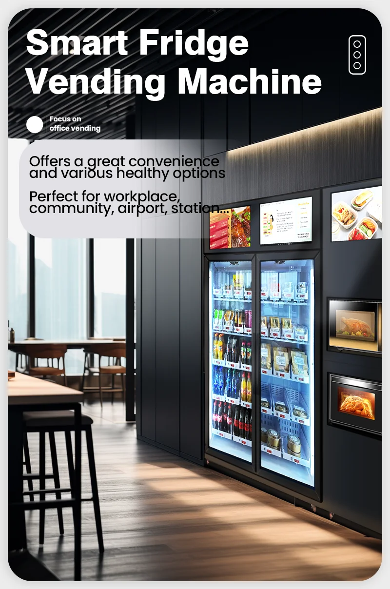 Micron Burger Vending Machine - Smart Fridge with Card Reader