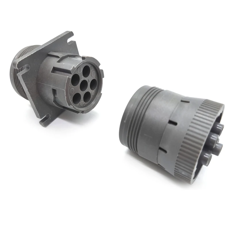 6pin J1708 Plug and 6pin J1708 Receptacle, Male and Female Connector ...