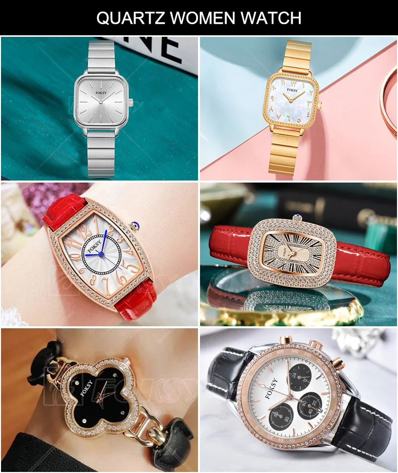 Fashion Elegant Fancy Famous Designer Waterproof Stainless Steel Female ...