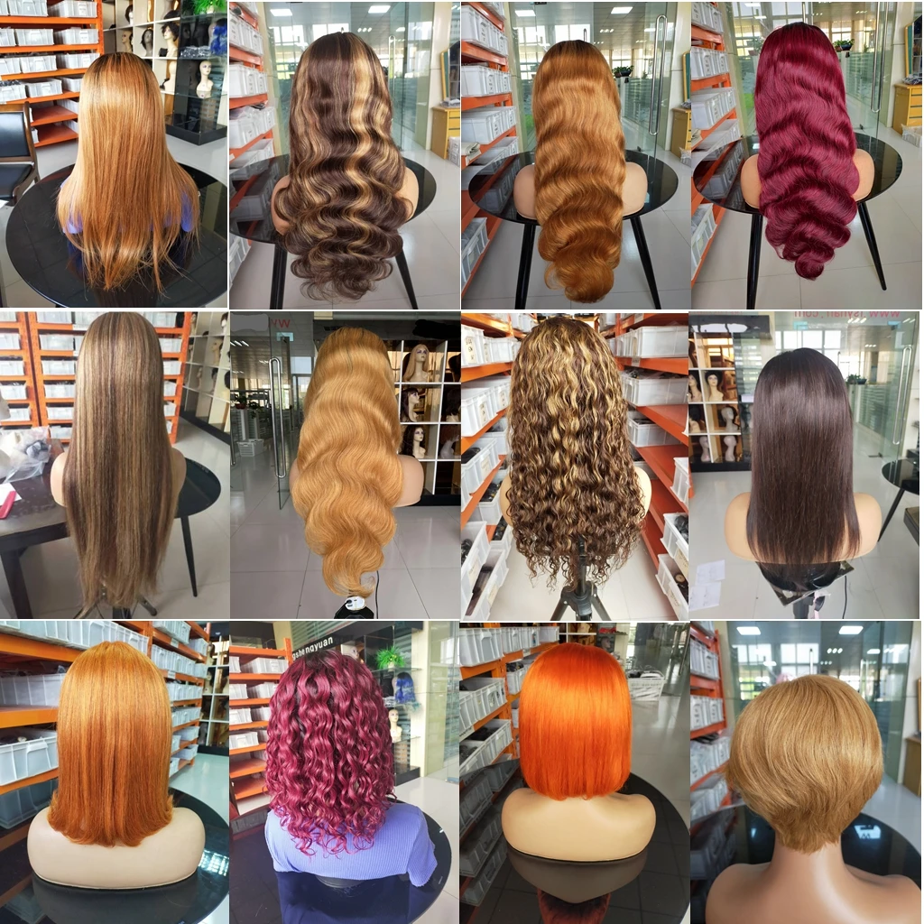 Glueless Full HD Lace Wigs Human Hair Pre Plucked 613 Body Wave Lace ...
