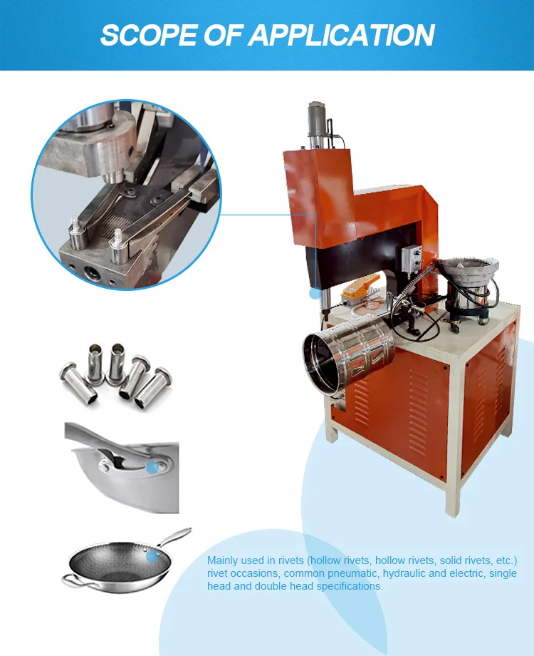 Pop Rivet Machine Electricity Aluminium Cookware Handle Rivet Making ...
