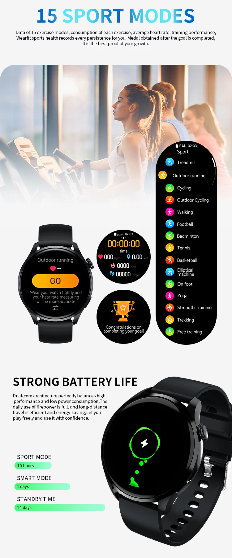 Amoled Smartwatch 1.35'' 420*420 Voice Call Play Music Hr Bp Health ...