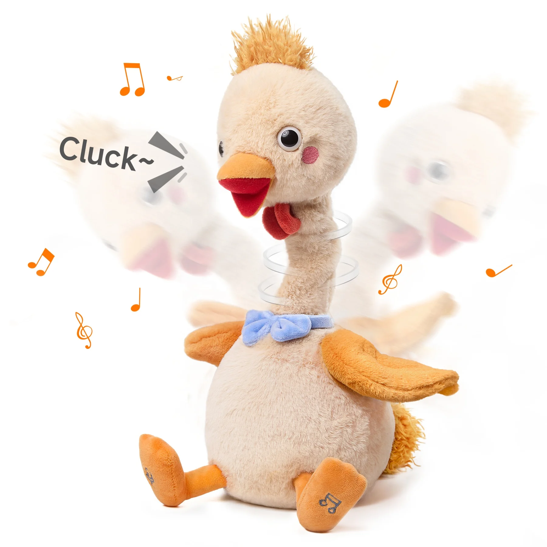 Tumama Kids Funny Neck-swing Plush Chick Toy Talking Smart Electric ...