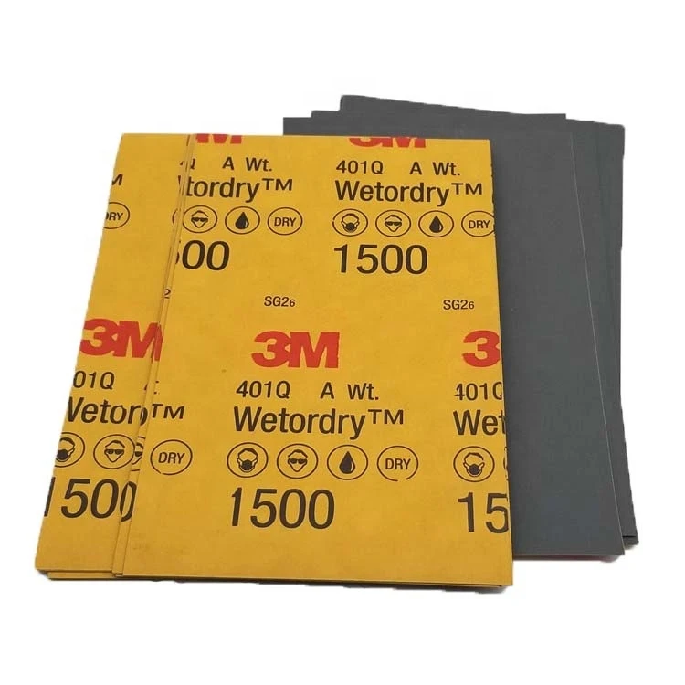 3M Wetordry 02044 401Q Abrasive Sheet - 1500 Grit Silicon Carbide