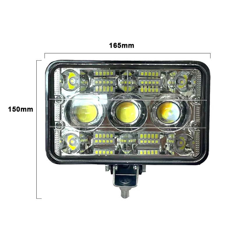 Convex Lens Laser Light Car Accessories Square Led Headlight 4x6 Inch ...