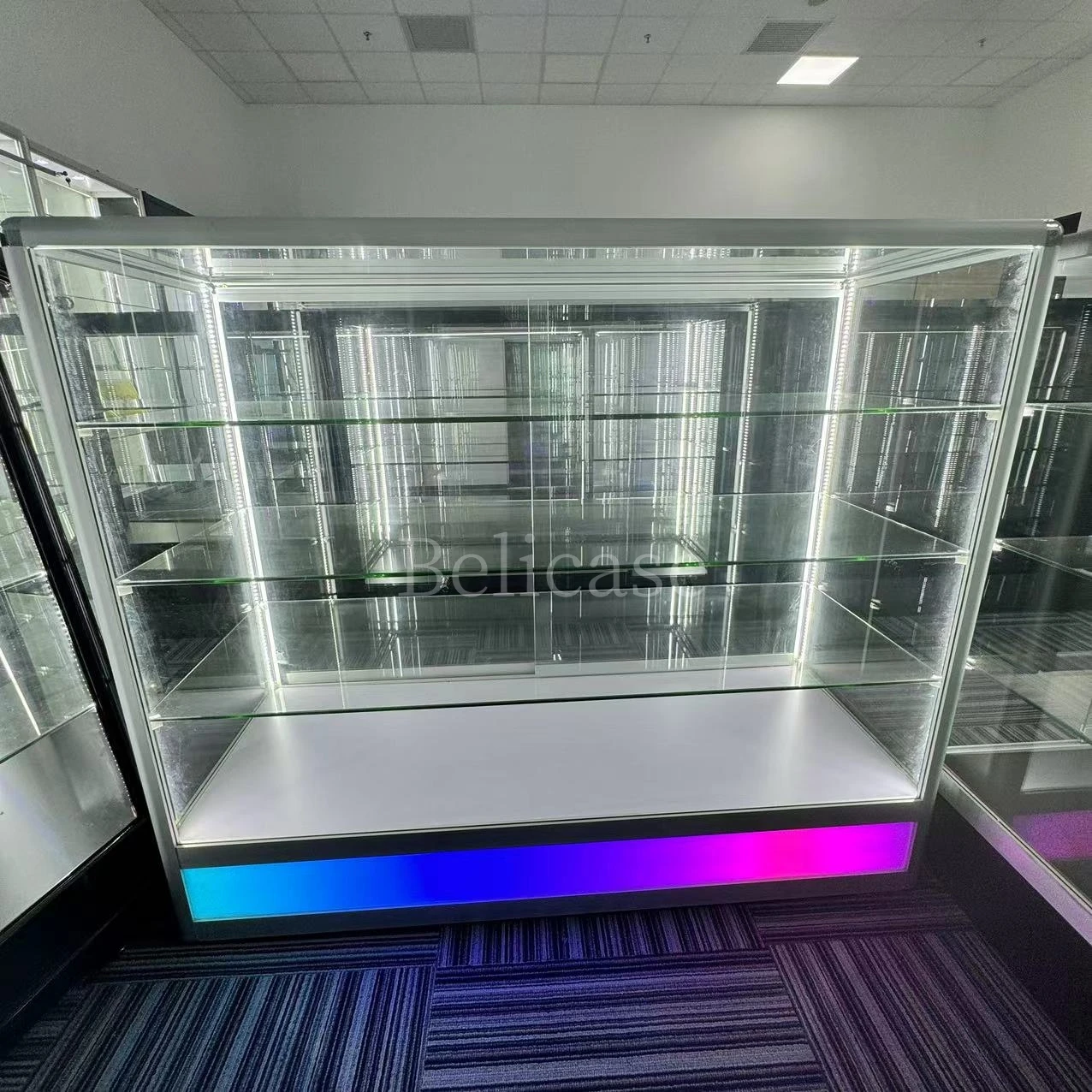 Extra Vision Display Showcase - Aluminum Glass Showcase