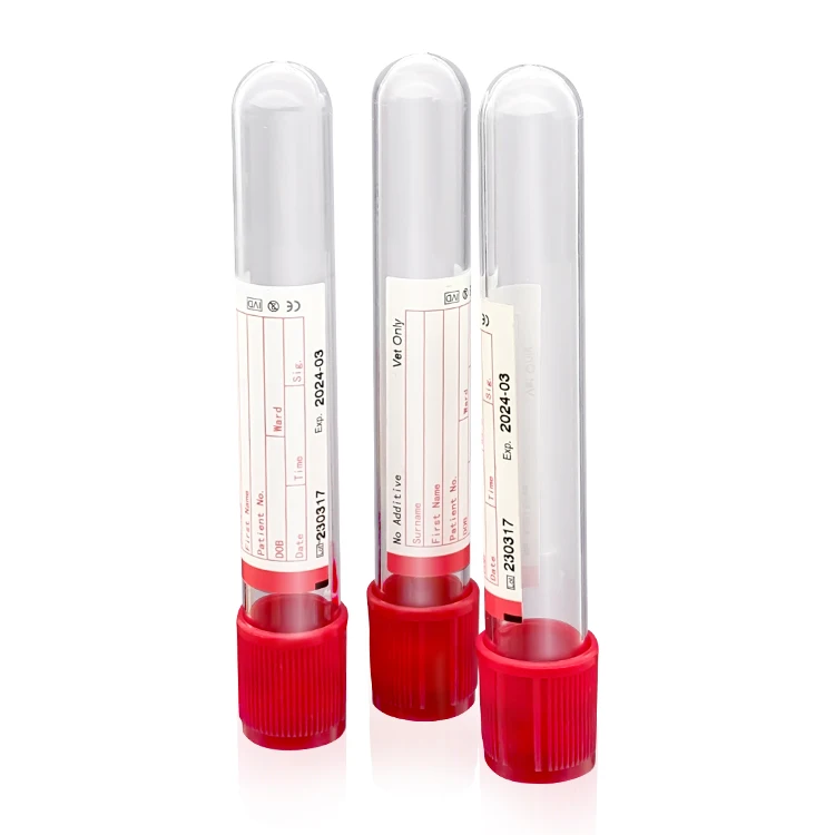 Medical Disposable Vacuum Blood Collection Tube 16x100mm No Additive ...