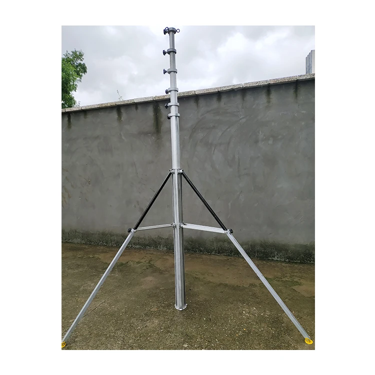 9m Hand Push Up Antenna Telescopic Mast - Buy Manual Hand Crank Tripod ...