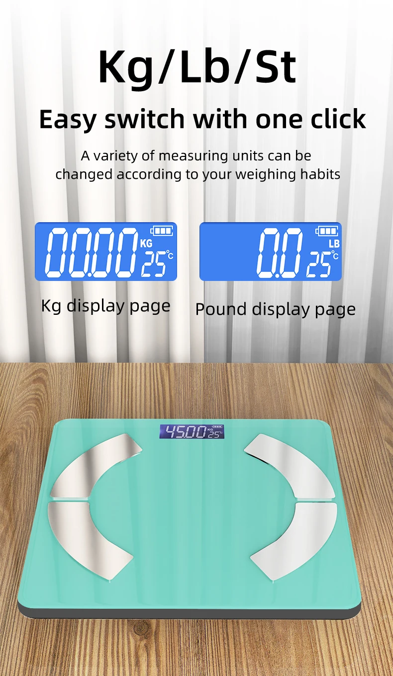 Smart Body Composition Scale - CE Rohs Certified Monitor