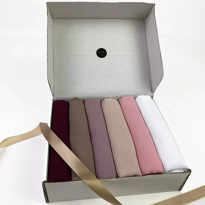 Luxury Mailer Box Shawl Hijab Scarves Custom Shipping Cardboard ...