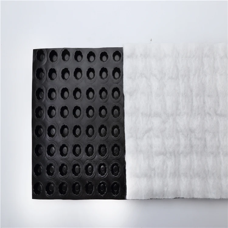 Hdpe Dimple Membrane Drainage Board Mat With Geotextile Fabric - Buy ...