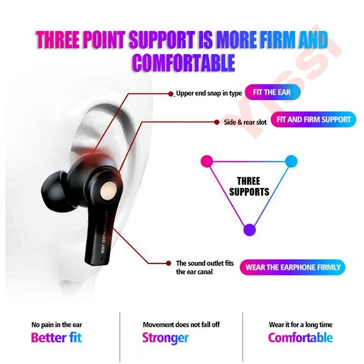 TS100 TWS Earbuds - Stylish & Functional Audio Experience