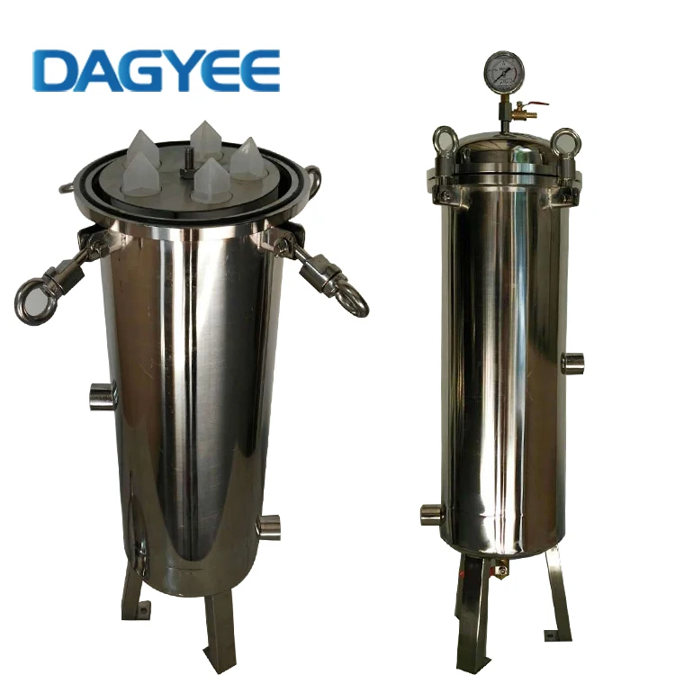 Stainless Steel Sanitary Micro Cartridge Filter Housing for RO Water ...
