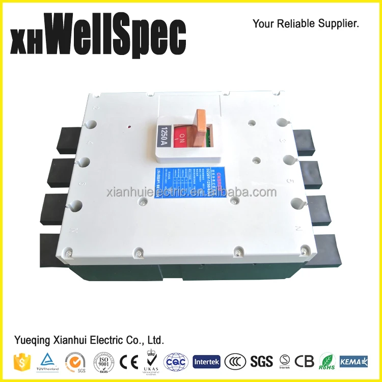 Mccb Circuit Breaker Mccb 2p Dz20y-1250 4300 4p/1250a Molded Case ...