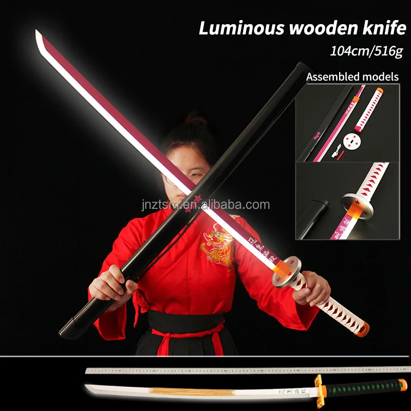 41inch Demon Slayer LED Katana Sword Plastic Material 104cm Size for ...