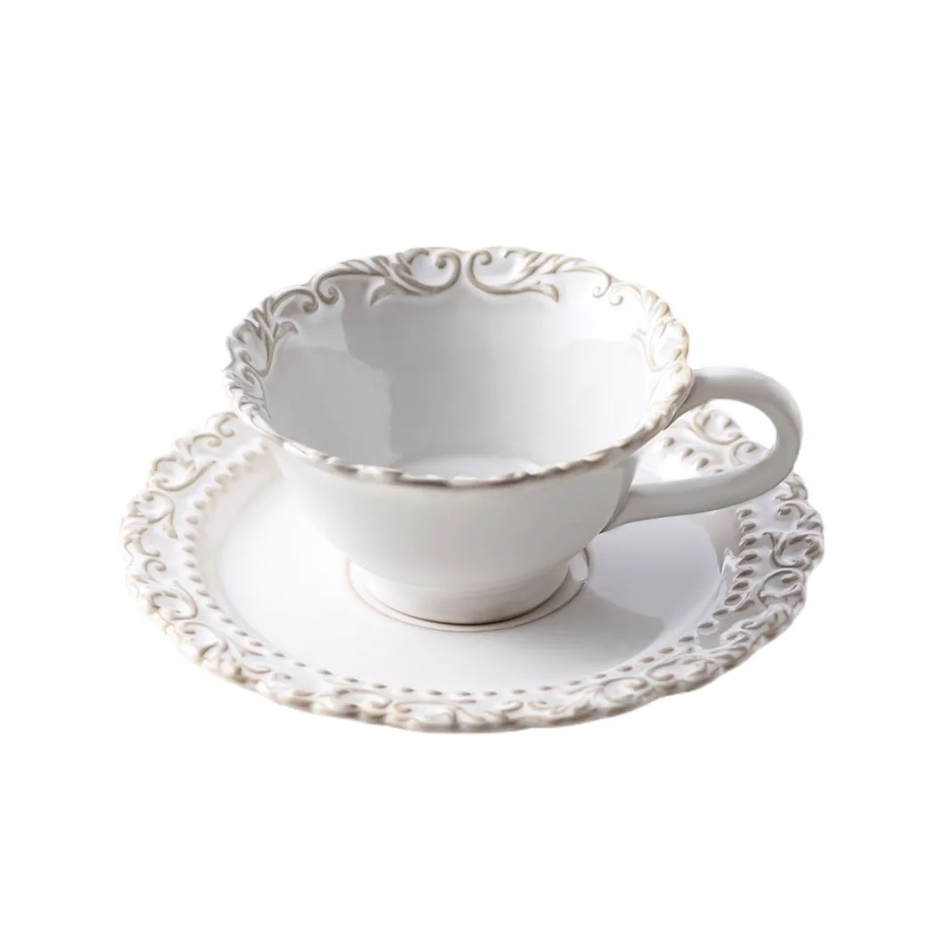 Luxury European Bone China Cup And Saucer Tea Set Unique Clay Funky ...