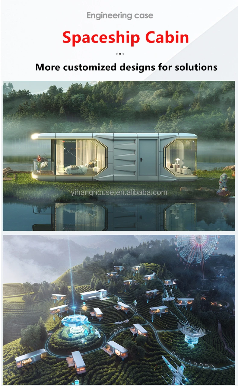 Luxury Eco-Prefab Space Capsule Hotels - Ready-Made Homes