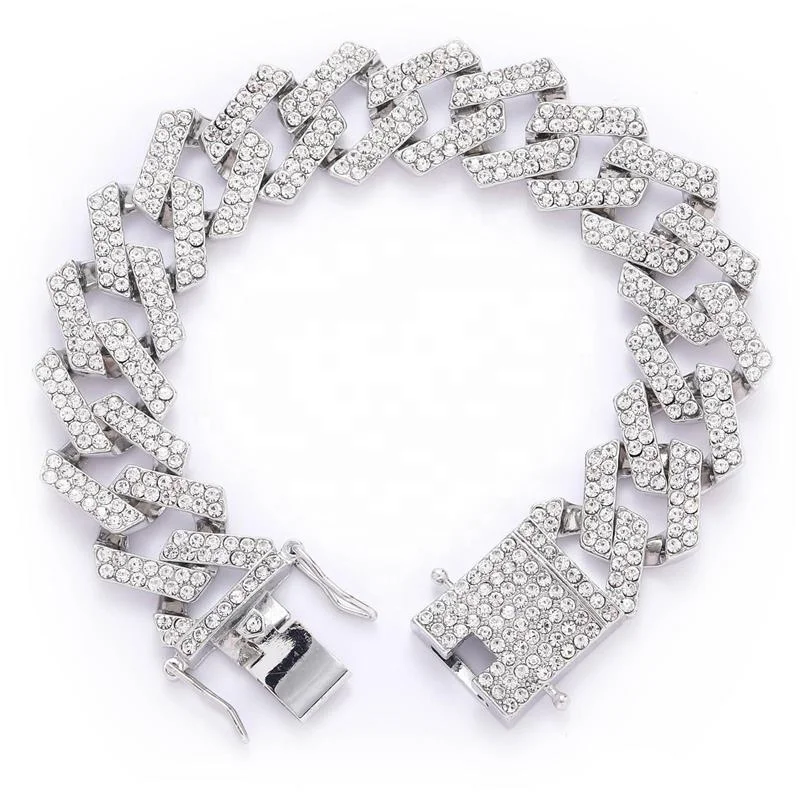 Iced Out Big Heavy Chain With Alloy and Full 3A CZ Rhinestone Hip Hop ...