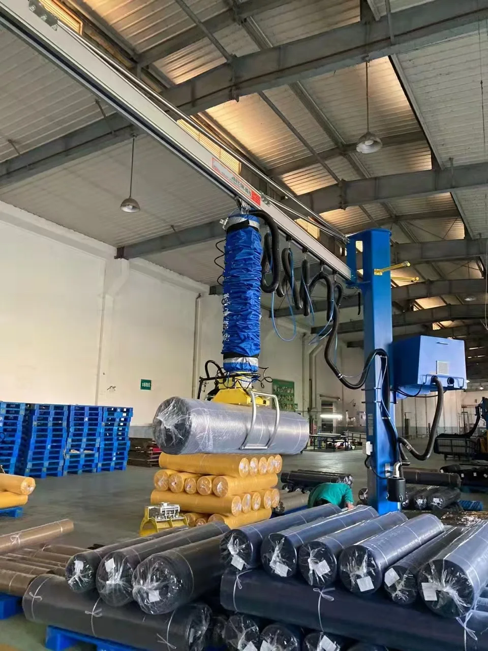 For Cotton Roll Lifting Stacking Loading Unloading Vacuum Tube Lift ...