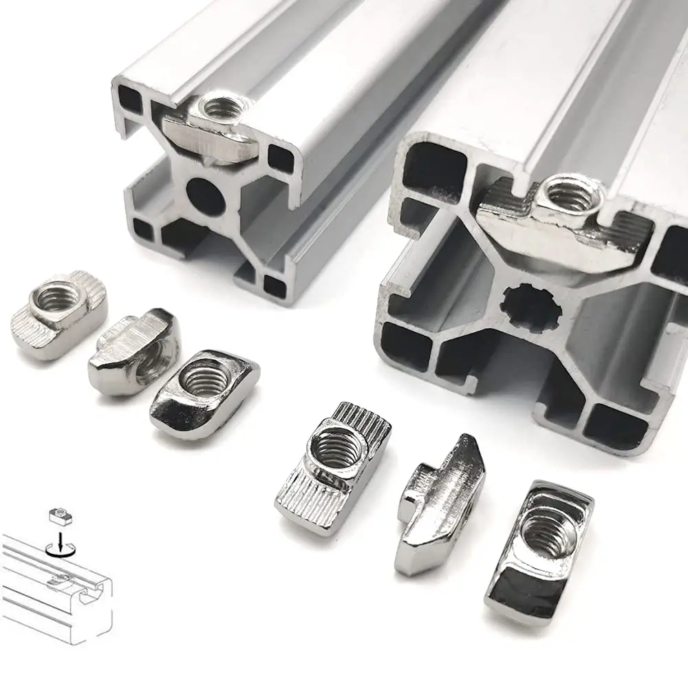 45 Series T Slot Nut Sliding T Nut Hammer Head Nut for Fasten Connector ...