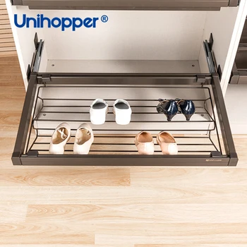 Unihopper Wardrobe Accessory Pull Out Sliding Shoe Cabinet Organizer ...