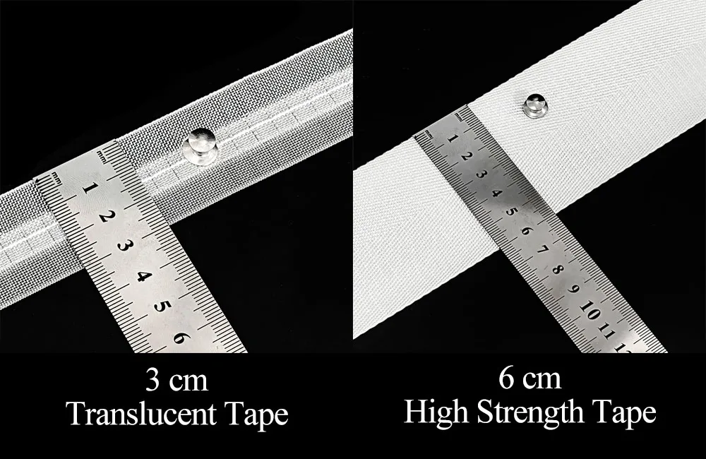 American Translucent S-Wave Curtain Heading Tape Transparent Wave ...