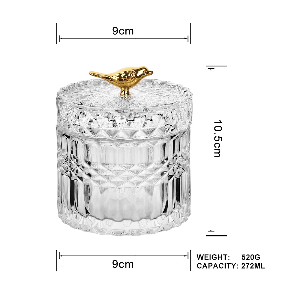 Luxury Glass Pot - Perfect for Home Decor & Jewellery Storage