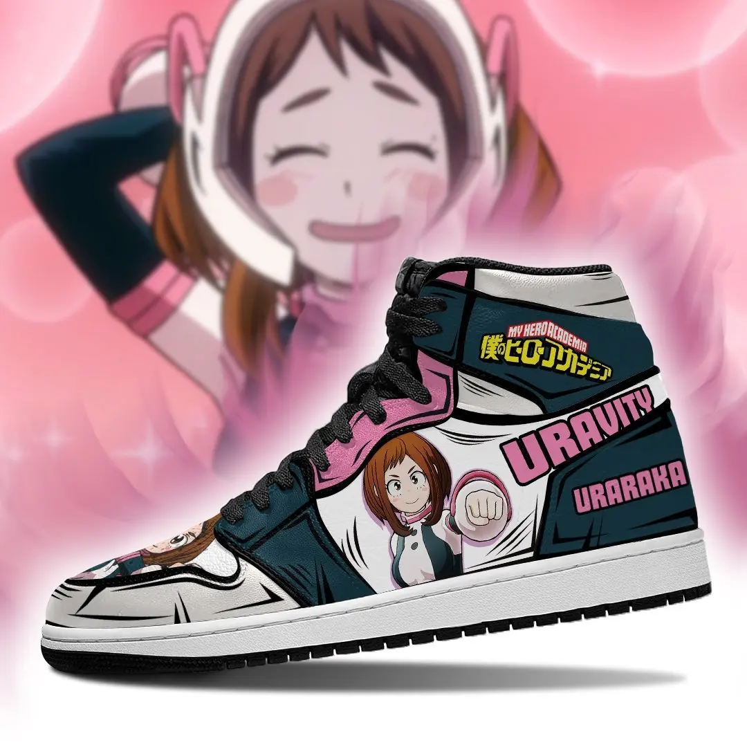 Diy Anime Fan Sneakers Ochaco Uraraka Uravity My Hero Academia Mens ...
