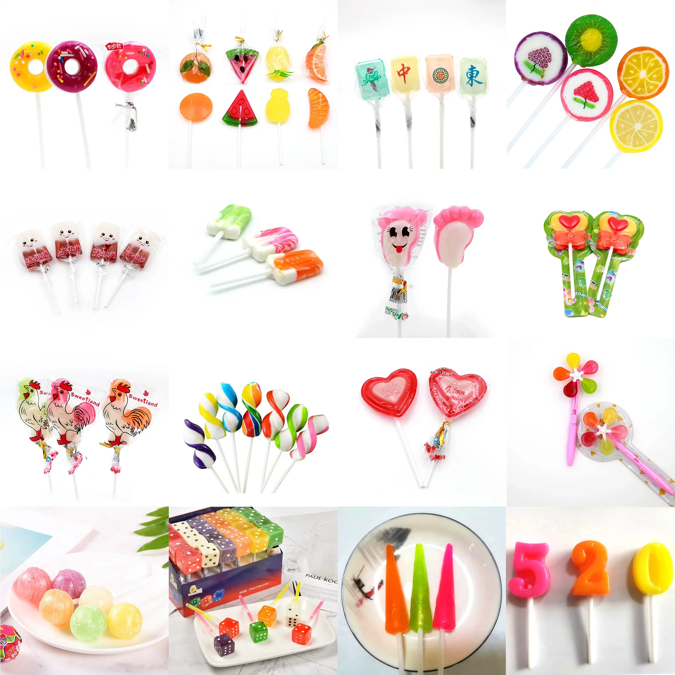 Shop Custom Brand Lollipops - Halal, Multi-Colored Candy