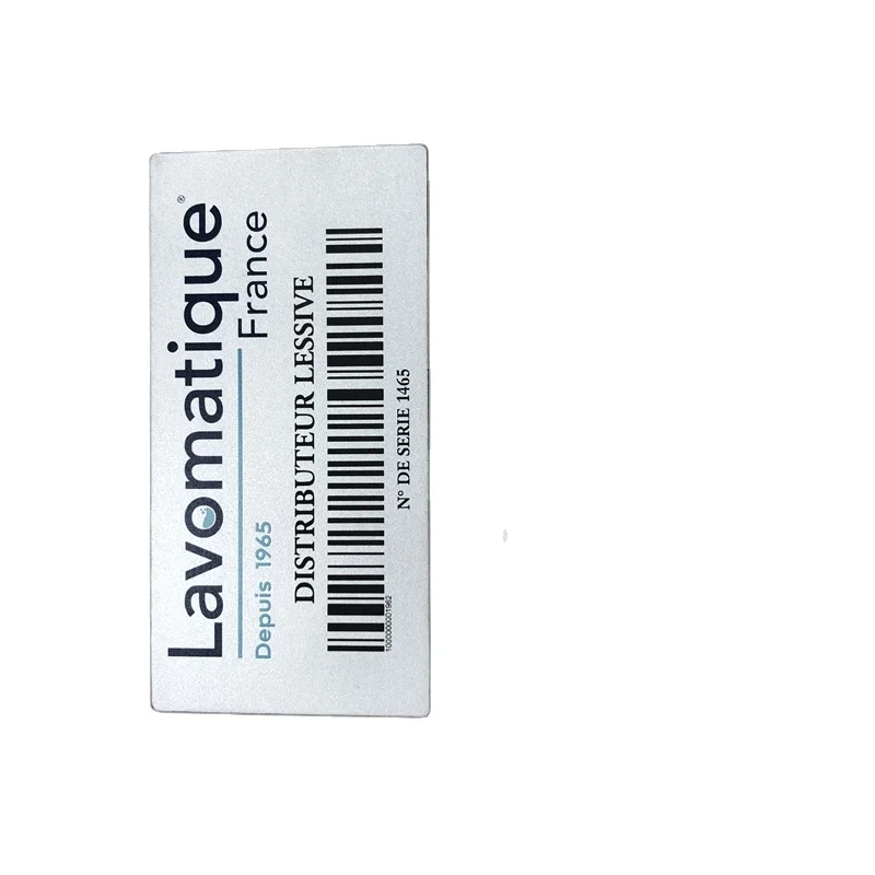 Customized Serial Numbers Logo Sign Aluminum Serialized Barcode Label ...