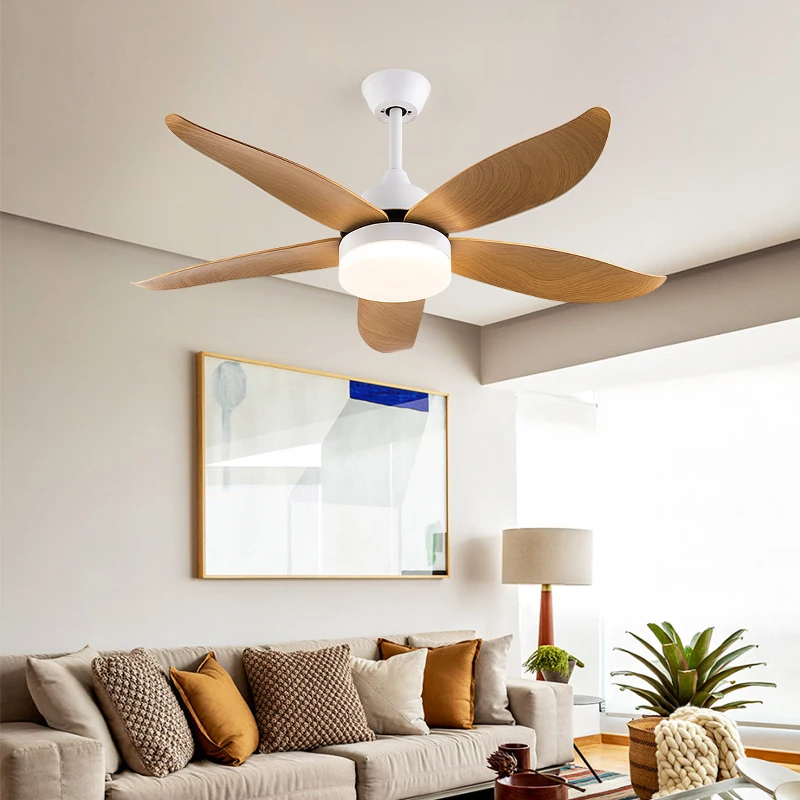 52-inch Modern Ceiling Fan With Light And Remote - Nordic Minimalist ...