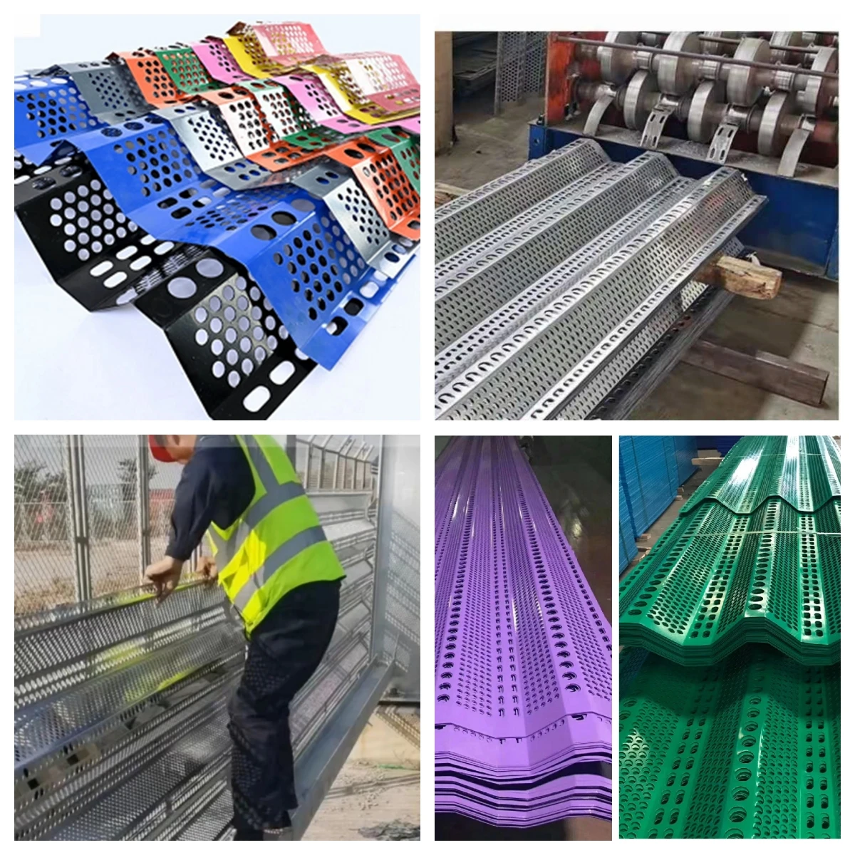 Roadside Traffic Noise Barrier Anti Sound Noise Barrier Panel Aluminum ...