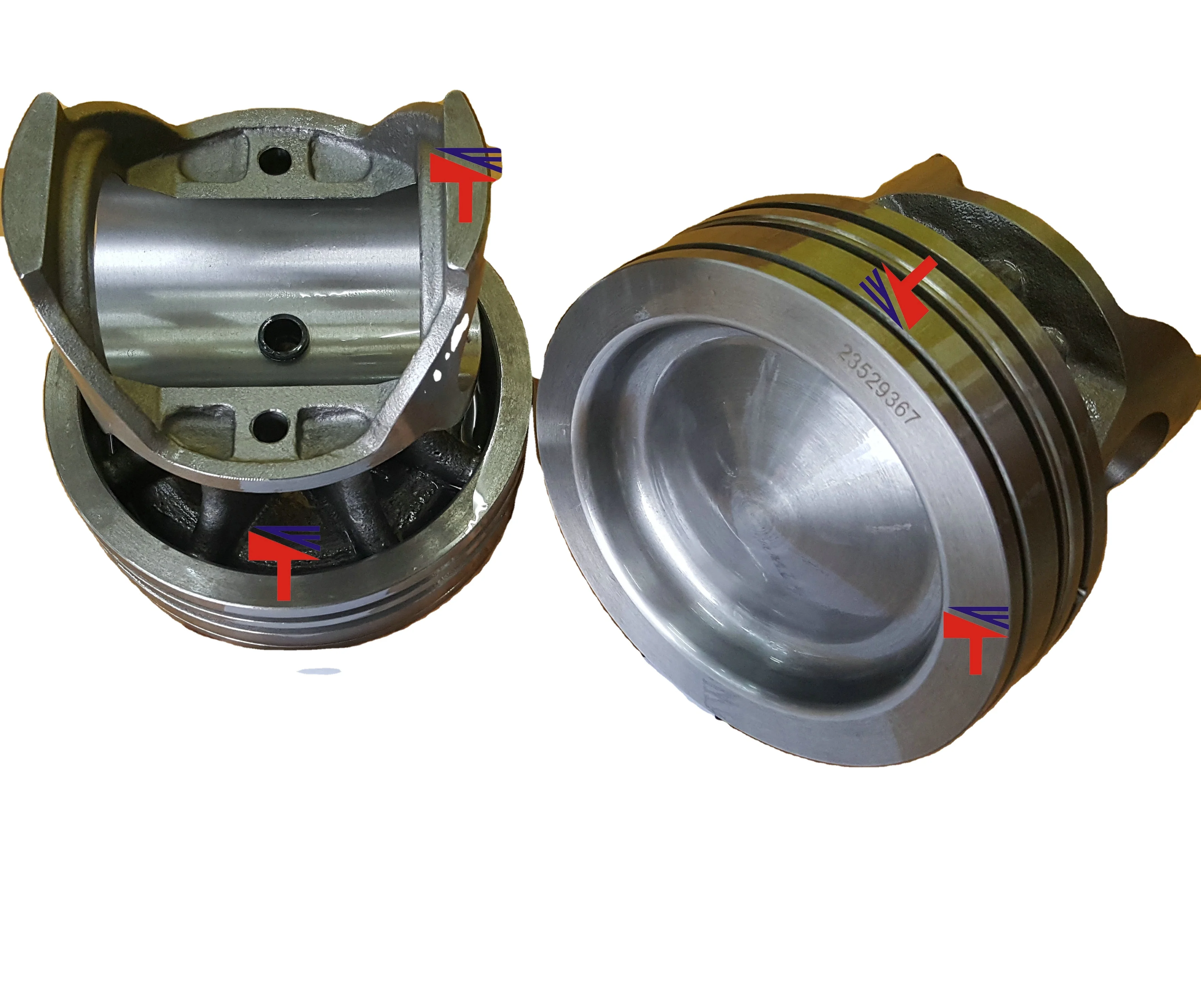 Diesel Engine Piston Crown 23529367 Skirt 23516681 for DETROIT S60