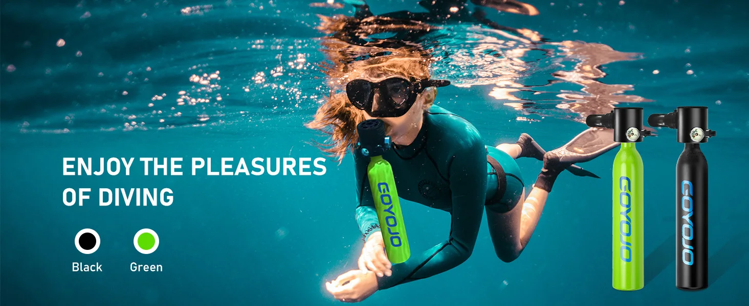 GOYOJO 0.5L Mini Scuba Tank - Portable Diving Training Kit