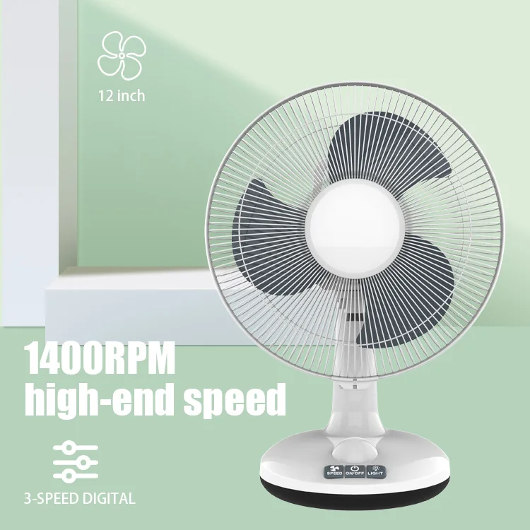 Ac Dc 12 Inch Air Cooler 3 Speeds 6v Electric Desk Fans Cooling ...